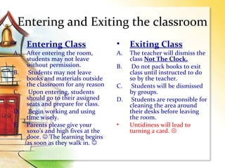 2012 2013 classroom rules procedures | PPT | Secondary Education ...