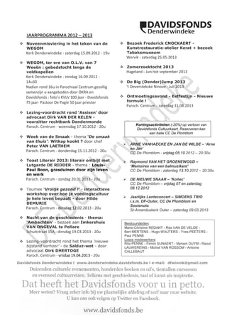2012 2013 jaarprogramma | PDF