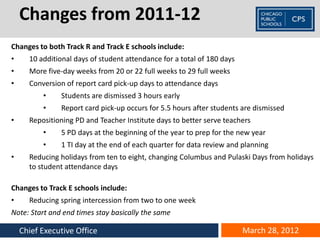 2012-2013 school calendar presentation | PPTX
