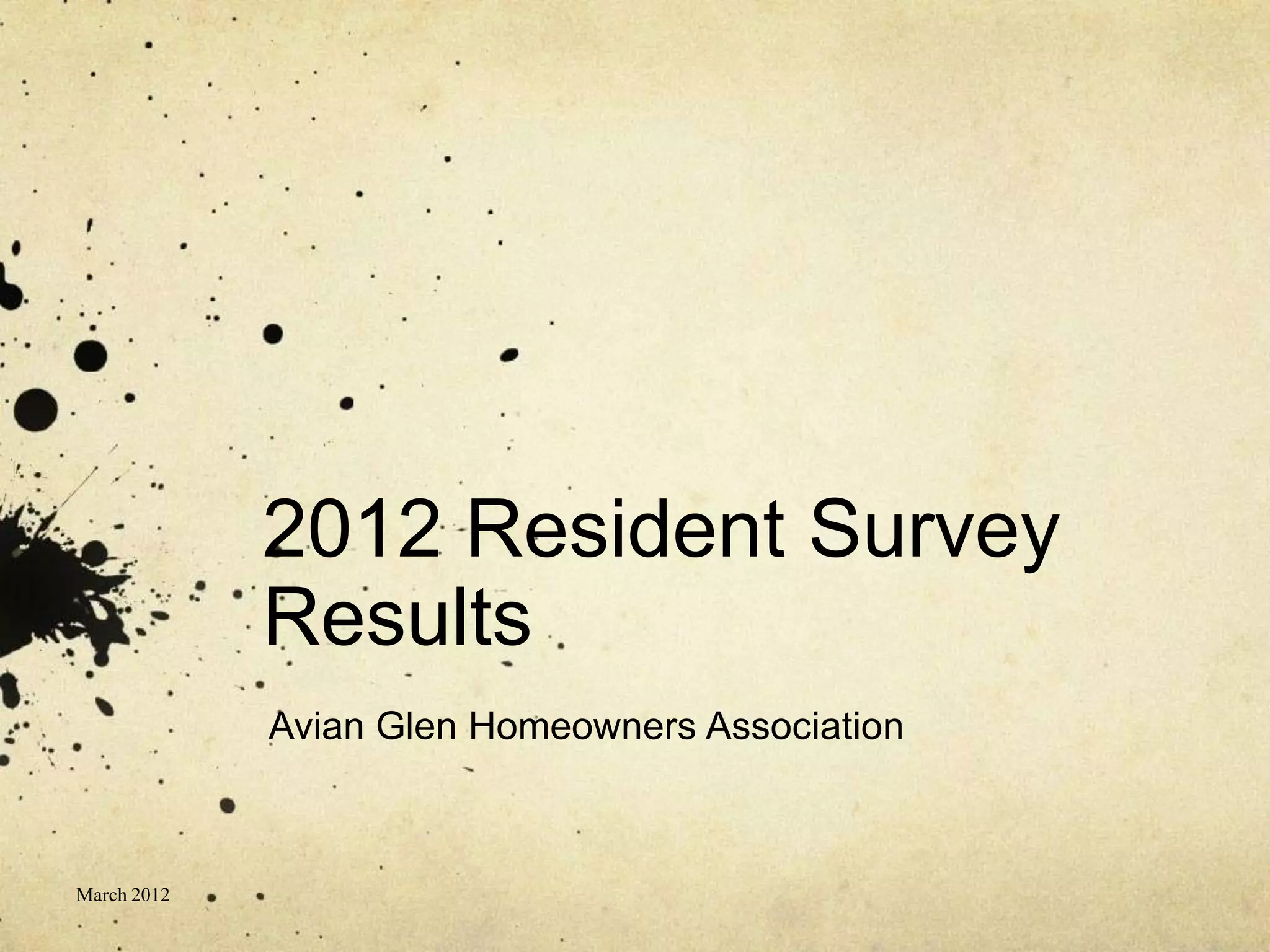 2012 aghoa-survey | PPT