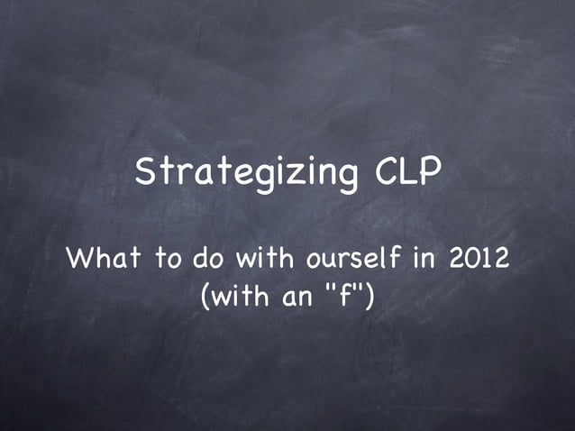 2012 clp strategy | PPT