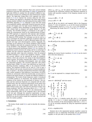 symplectic high order FDTD for Metamaterials | PDF