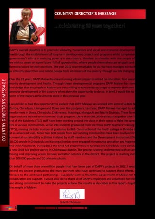 DAPP Malawi - ANNUAL REPORT 2 0 1 2 | PDF