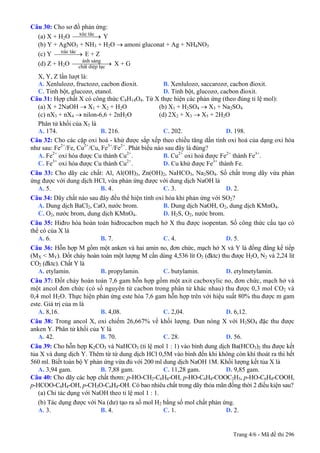 Đề thi đại học 2012 môn Hóa Học khối A | PDF