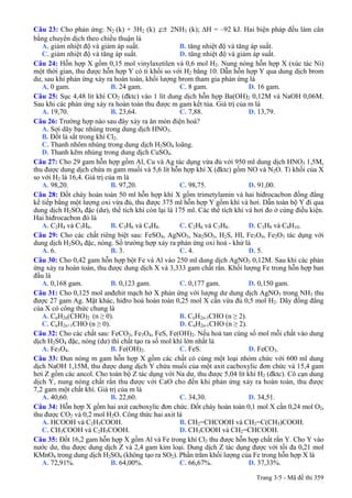 Đề thi đại học 2012 môn Hóa Học khối B | PDF