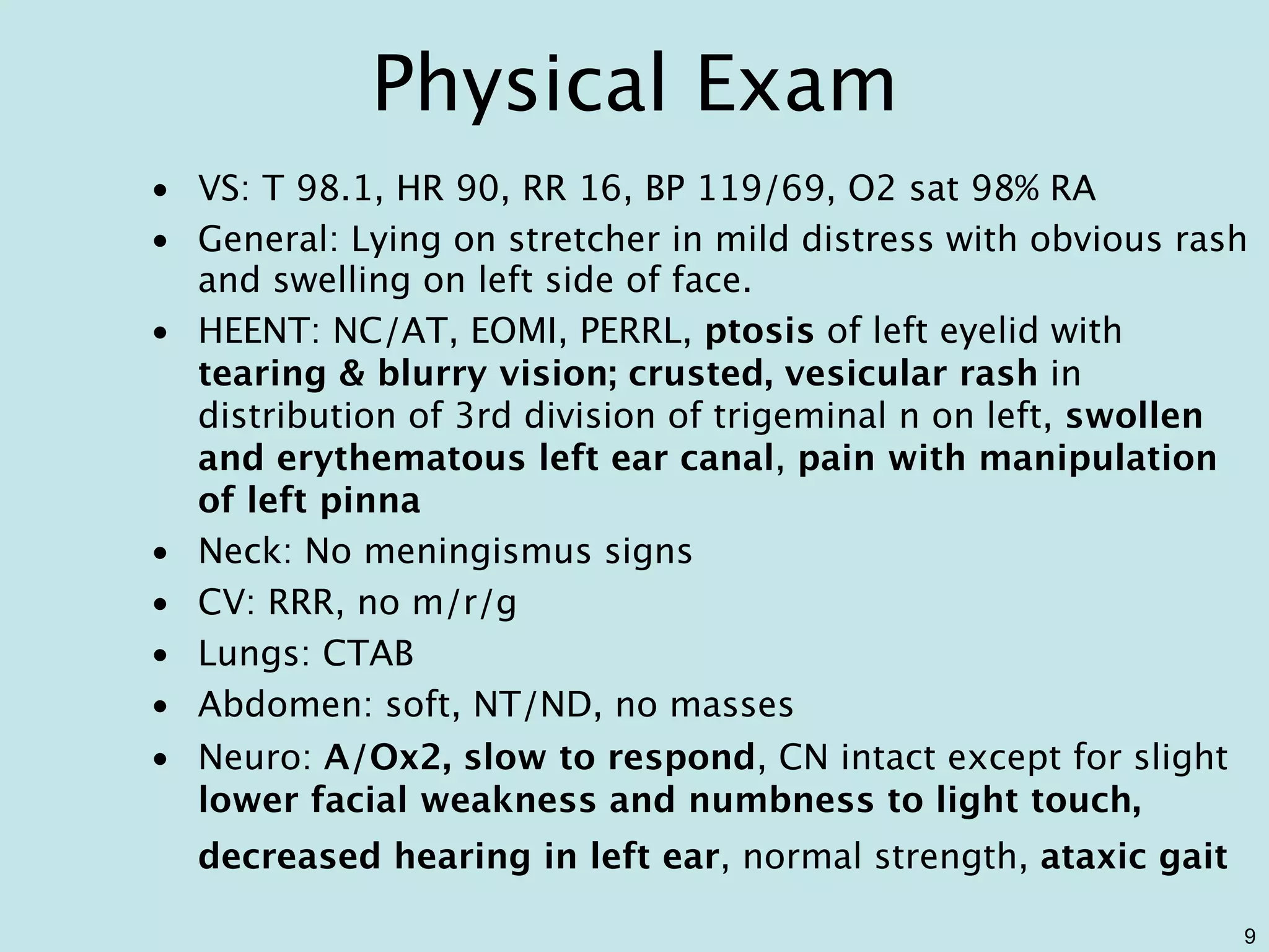 GEMC: Herpes Zoster: Resident Training | PDF