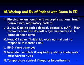 GEMC: Coma: Resident Training | PDF | Brain and Nervous System ...