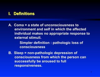 GEMC: Coma: Resident Training | PDF | Brain and Nervous System ...