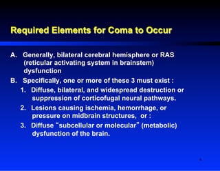 GEMC: Coma: Resident Training | PDF | Brain and Nervous System ...