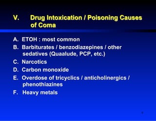 GEMC: Coma: Resident Training | PDF | Brain and Nervous System ...