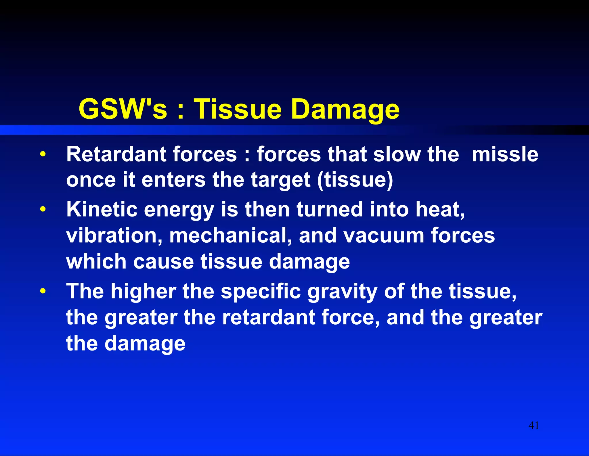 GEMC: Gunshot Wounds: Resident Training | PDF