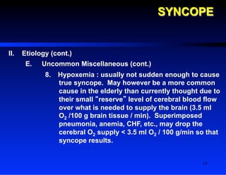 GEMC: Syncope: Resident Training | PDF