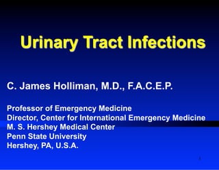 GEMC: Urinary Tract Infections: Resident Training | PPT