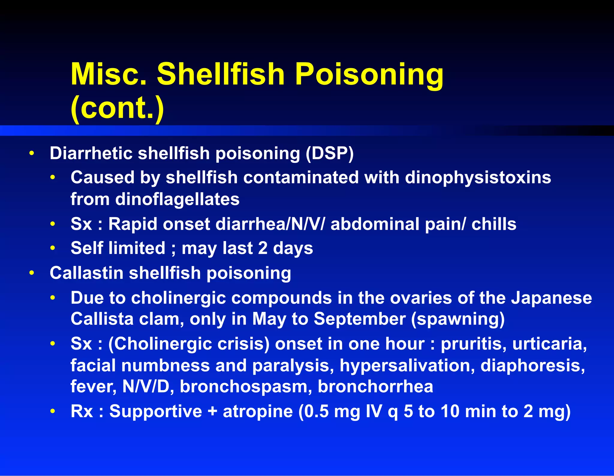 GEMC: Toxic Seafood Ingestions: Resident Training | PDF