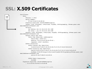 Secure Communication: Usability and Necessity of SSL/TLS | PPT