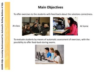 LearnSQL: Online Learning and Evaluation System for Databases Courses | PPT