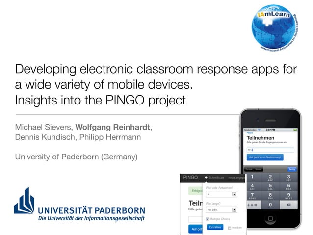 Developing electronic classroom response apps for a wide variety of mobile devices. Insights ...