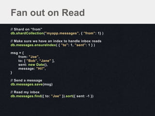MongoDB Advanced Schema Design - Inboxes | PPTX | Email | Internet
