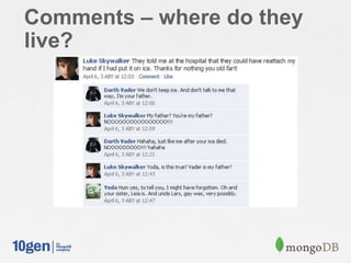 MongoDB Advanced Schema Design - Inboxes | PPTX | Email | Internet