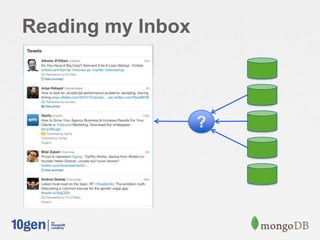 MongoDB Advanced Schema Design - Inboxes | PPTX | Email | Internet