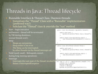 Threading in java - a pragmatic primer | PPT