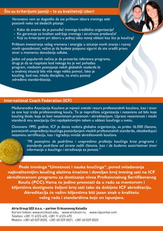Umetnost i nauka koučinga - Akreditacija | PDF