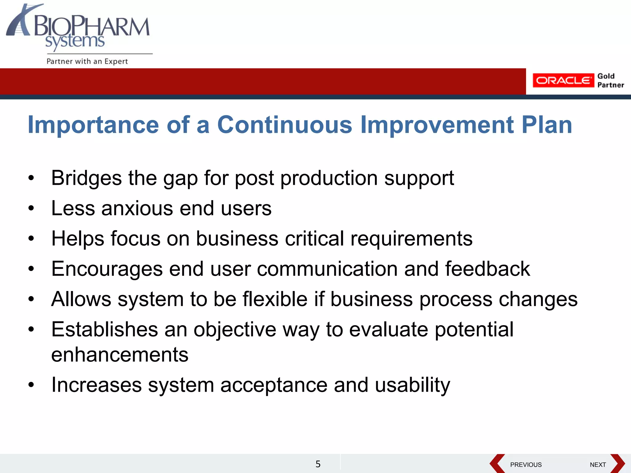 Developing a Continuous Improvement Plan for Your Clinical and Safety ...