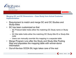 Practical Considerations of Oracle Clinical Development Analytics Implementation and ...