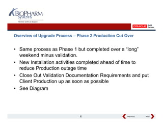 Process and Challenges for Upgrading OC, RDC and TMS | PDF