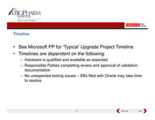 Process and Challenges for Upgrading OC, RDC and TMS | PDF