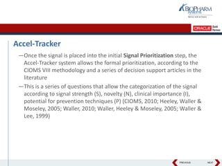 Using Oracle Empirica Topics to Document Your Signal Management Process ...