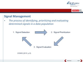 Using Oracle Empirica Topics to Document Your Signal Management Process ...