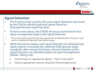 Using Oracle Empirica Topics to Document Your Signal Management Process ...