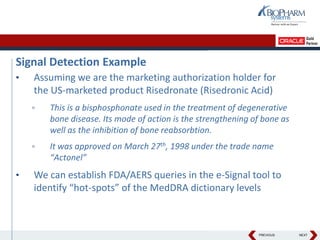 Using Oracle Empirica Topics to Document Your Signal Management Process ...
