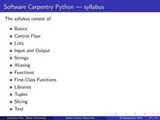 Online Python Resources | PPT