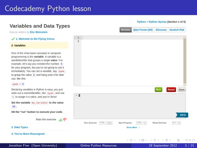 Online Python Resources | PPT