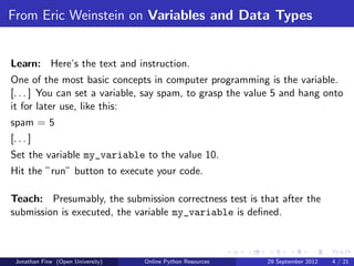 Online Python Resources | PPT