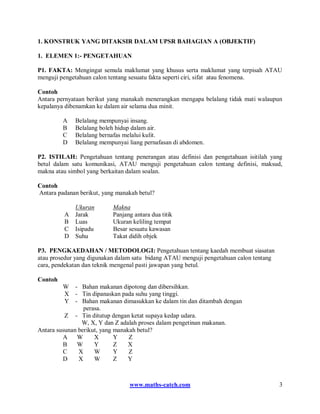 2012 panduan kecemerlangan sains upsr 2012(1) | PDF