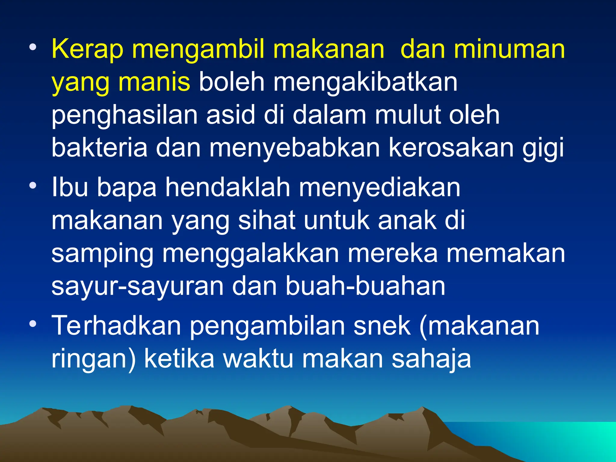 PERANAN IBU BAPA - kesihatan pergigian toddler | PPT