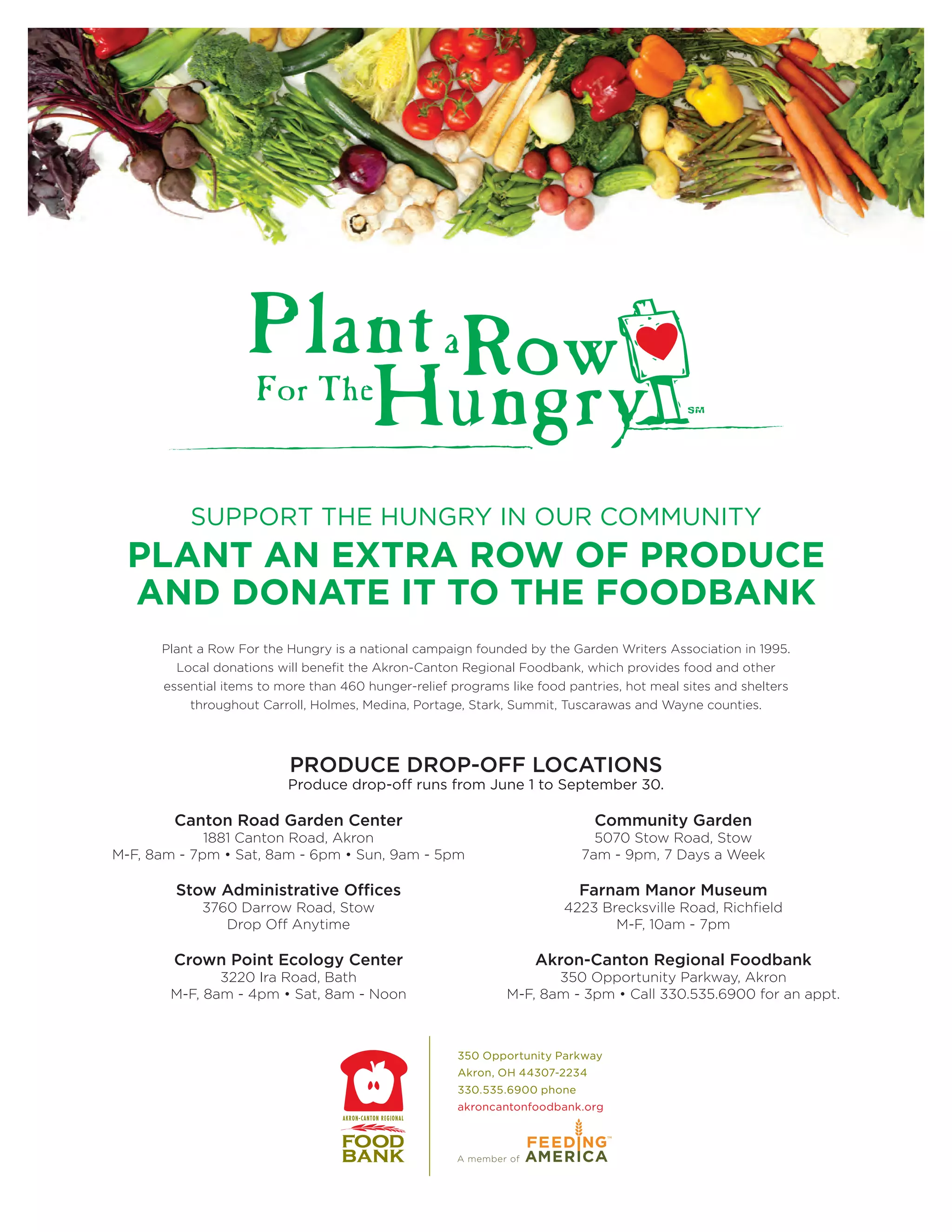 Plant a Row for the Hungry - Akron, Ohio | PDF