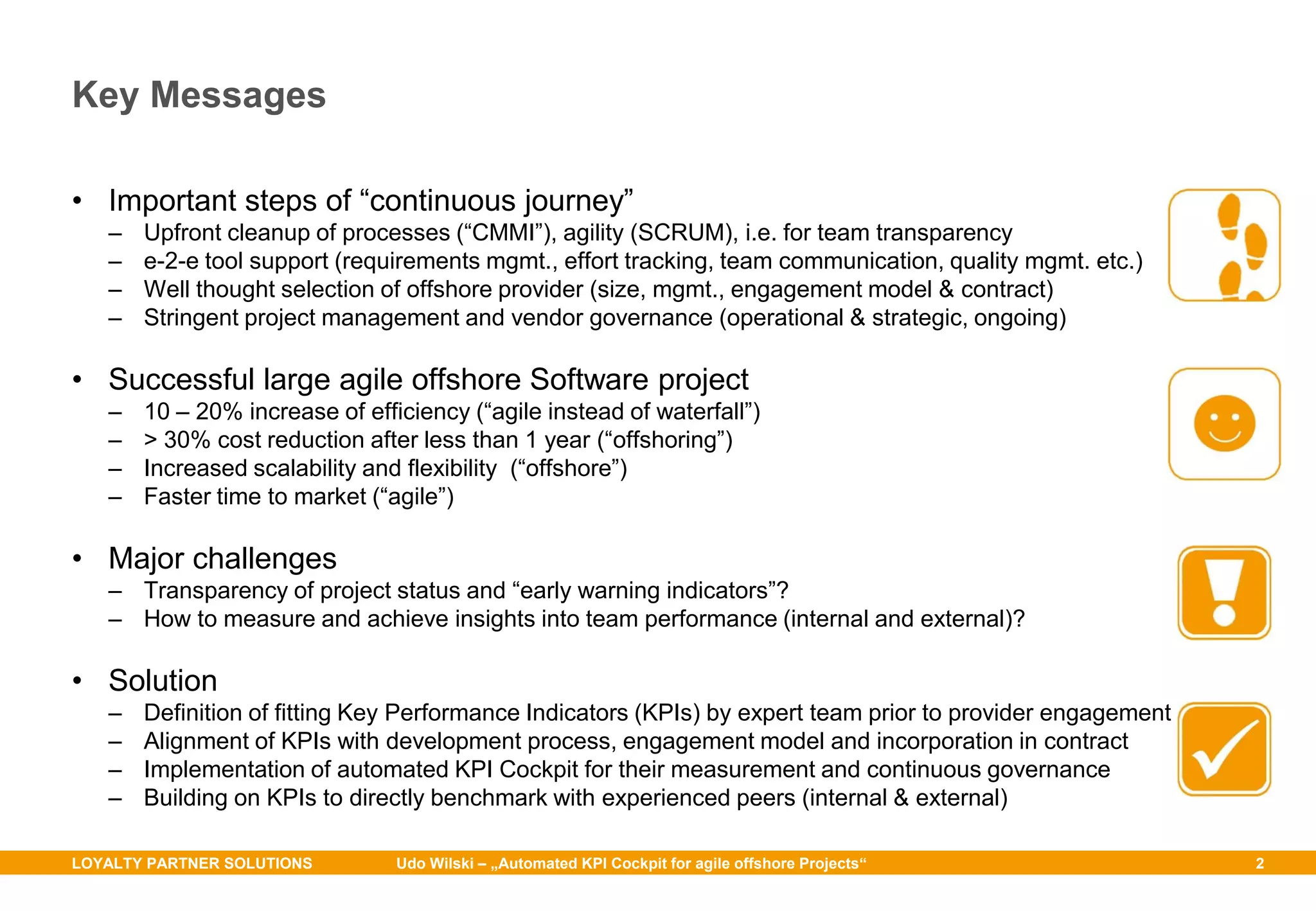 Governance of agile Software projects by an automated KPI Cockpit in ...