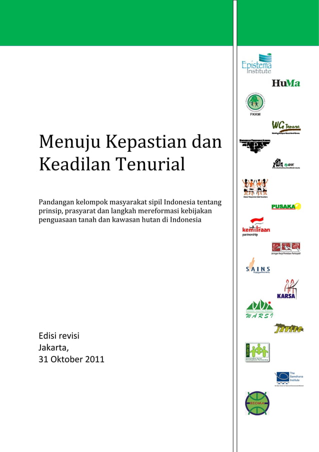 Peta Jalan Reformasi Tenurial Hutan di Indonesia | PDF