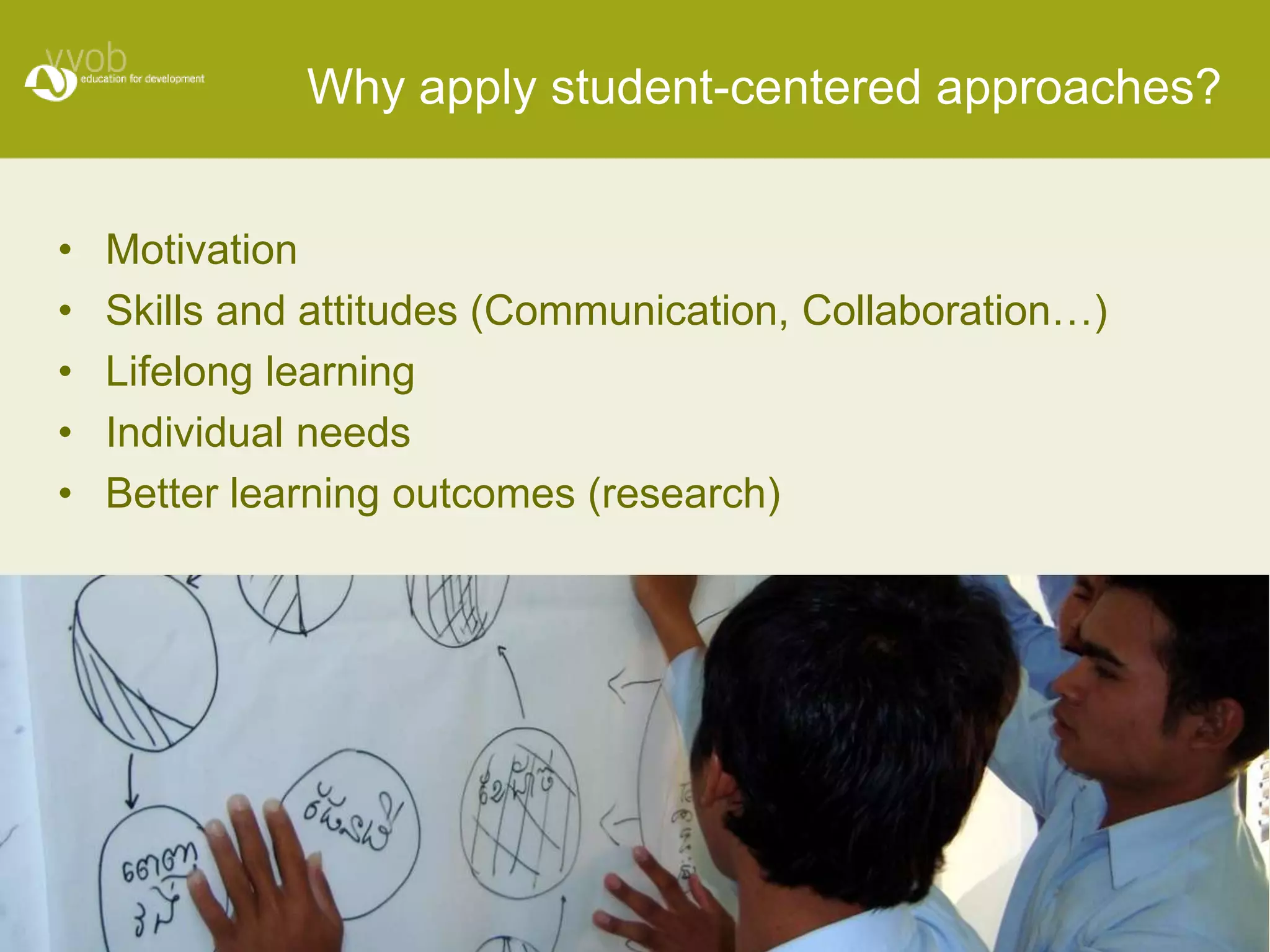 Introduction to Student Centred Approaches | PPTX