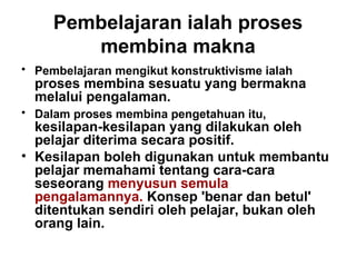 konstruktivisme untuk pengajaran | PPT