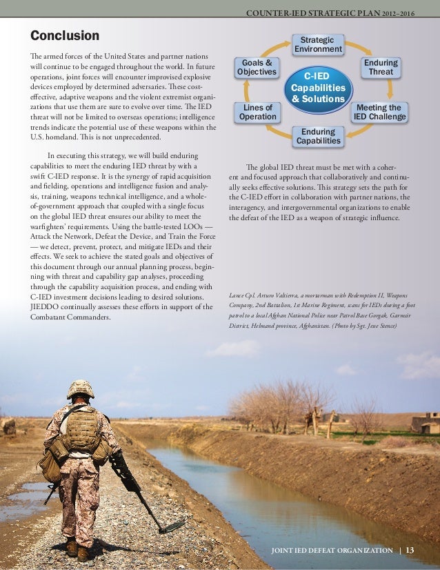 JIEDDO Counter-IED Strategic Plan May 2013