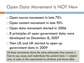 Open Data Movement around the Globe | PDF | Technology & Computing