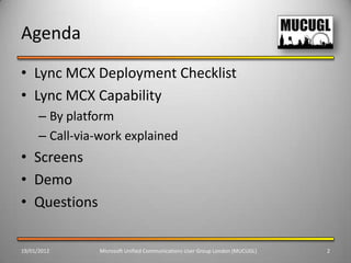 Lync Mobility Architecture | PPTX
