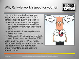 Lync Mobility Architecture | PPTX