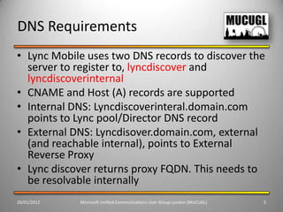 Lync Mobility Deployment | PPTX