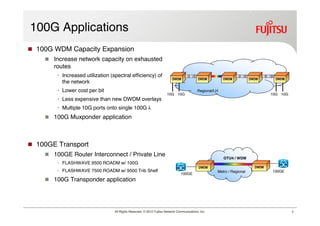 Fujitsu 100G Overview | PDF